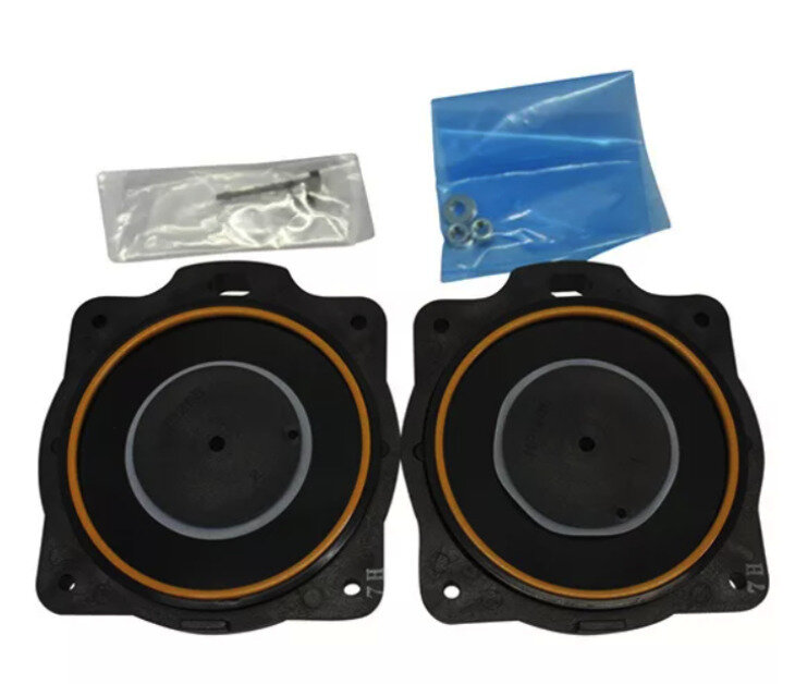 Мембраны для компрессора Hiblow HP 60/80, комплект соединений, каучуковая прокладка, черная