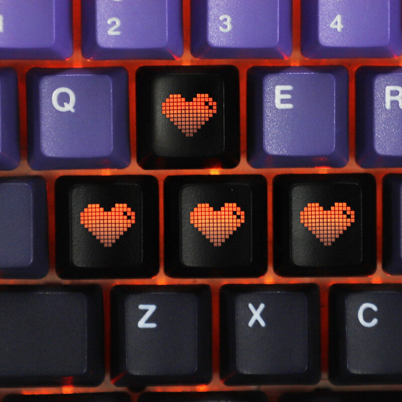 Клавиатура "Pixel Love", ABS, персонализированная, механическая, с подсветкой