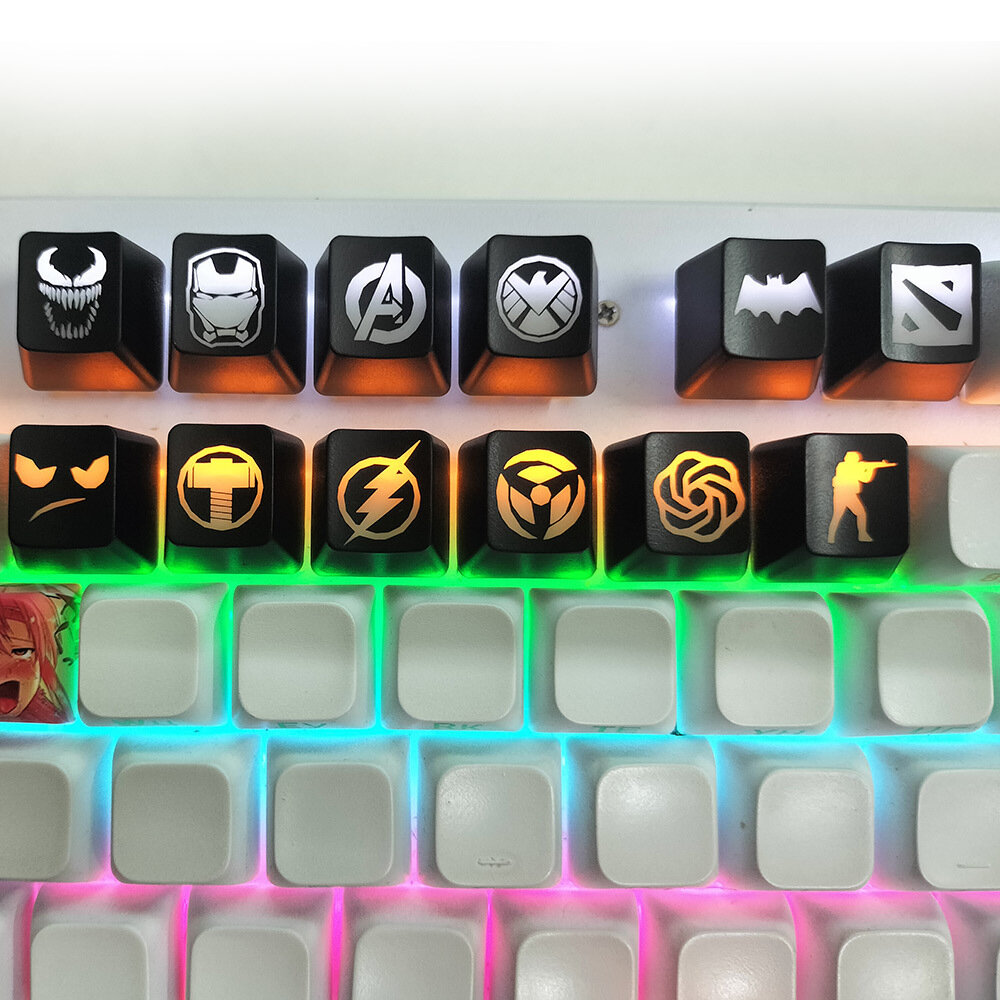 Клавиатура "Pixel Love", ABS, персонализированная, механическая, 12 клавиш