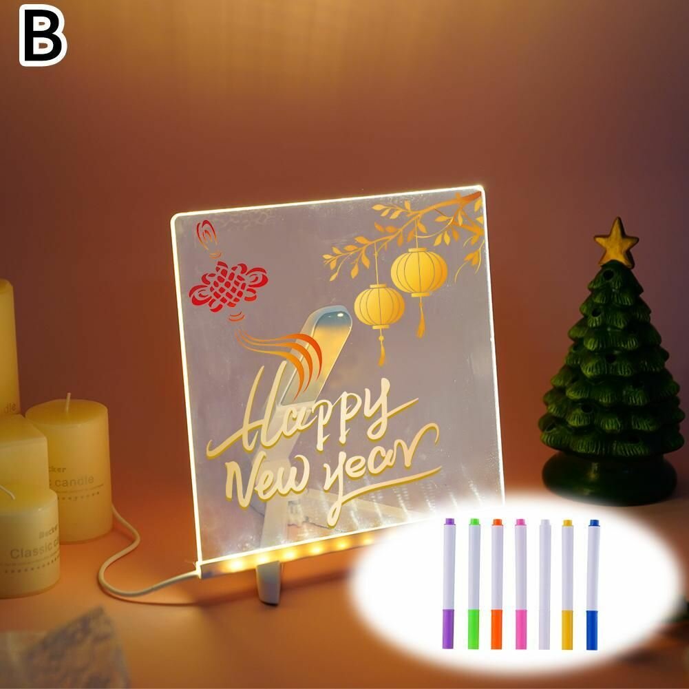 Светящаяся волшебная доска, Настольная лампа, Детский ночник для сна, доска для рисования для детей