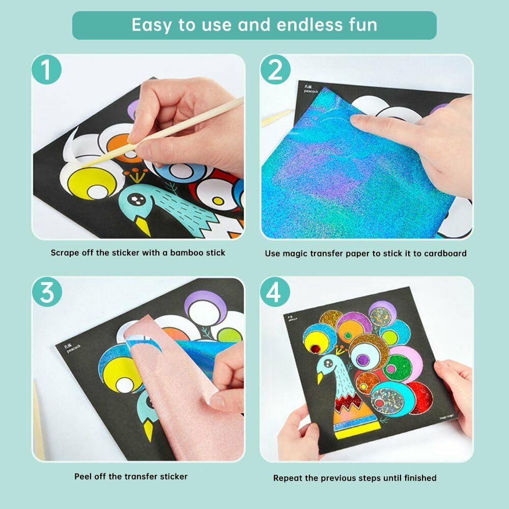 Тема животного мира, бумажные ремесла, подходит для детей 5 - 12 лет, чтобы улучшить творческое мышление, внимание, воображение.