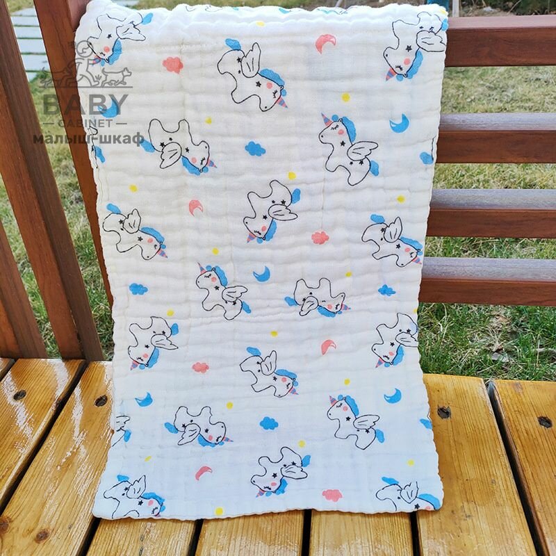 Полотенце-халат Детские Банное полотенце Марля 6слоя