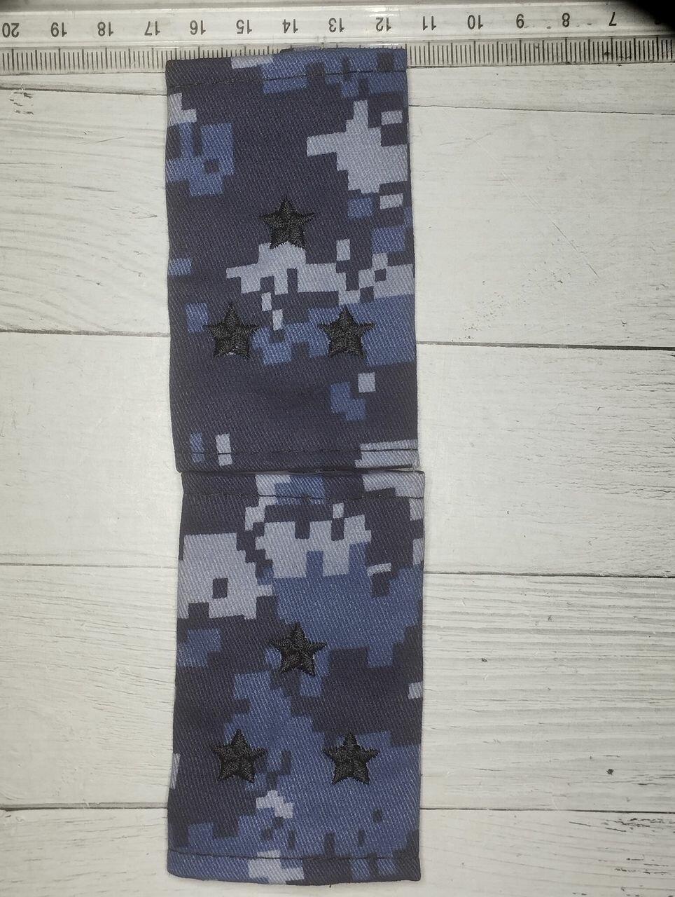 Старший Лейтенант фальш погоны Росгвардия синяя точка