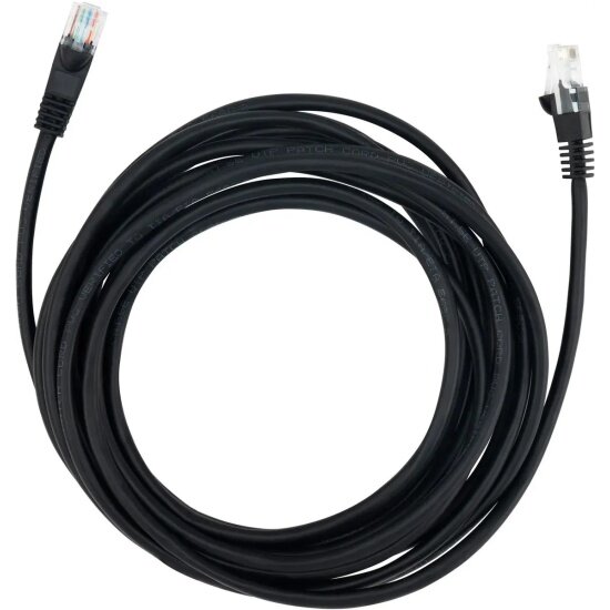 Патч-корд Buro UTP 4 пары cat.5E CCA molded 5м черный