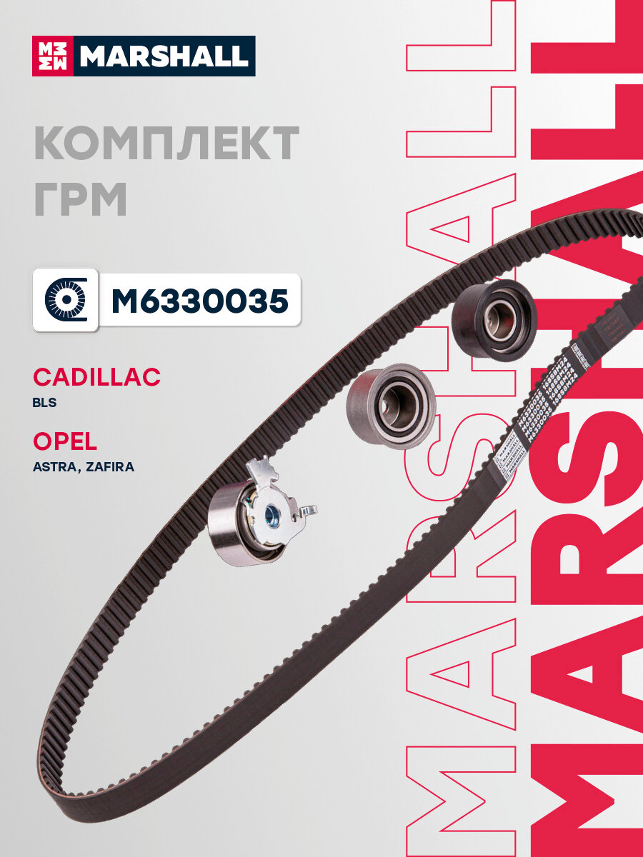 Комплект ГРМ Cadillac BLS OPEL опель Astra Астра Zafira зафира CT1023K3 1606305 93185844