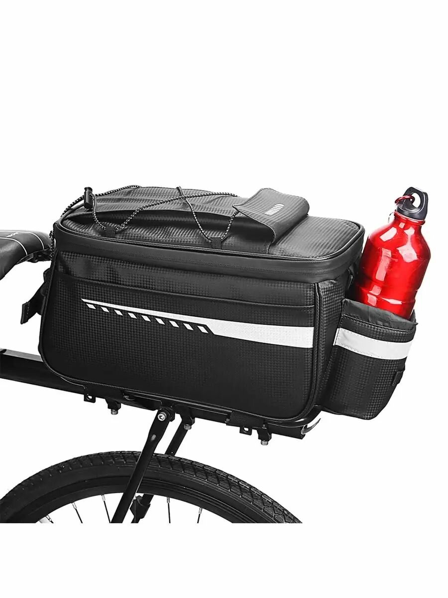 Велосумка на багажник велосипеда для перевозки вещей NIT Perfect Goods, цвет черный