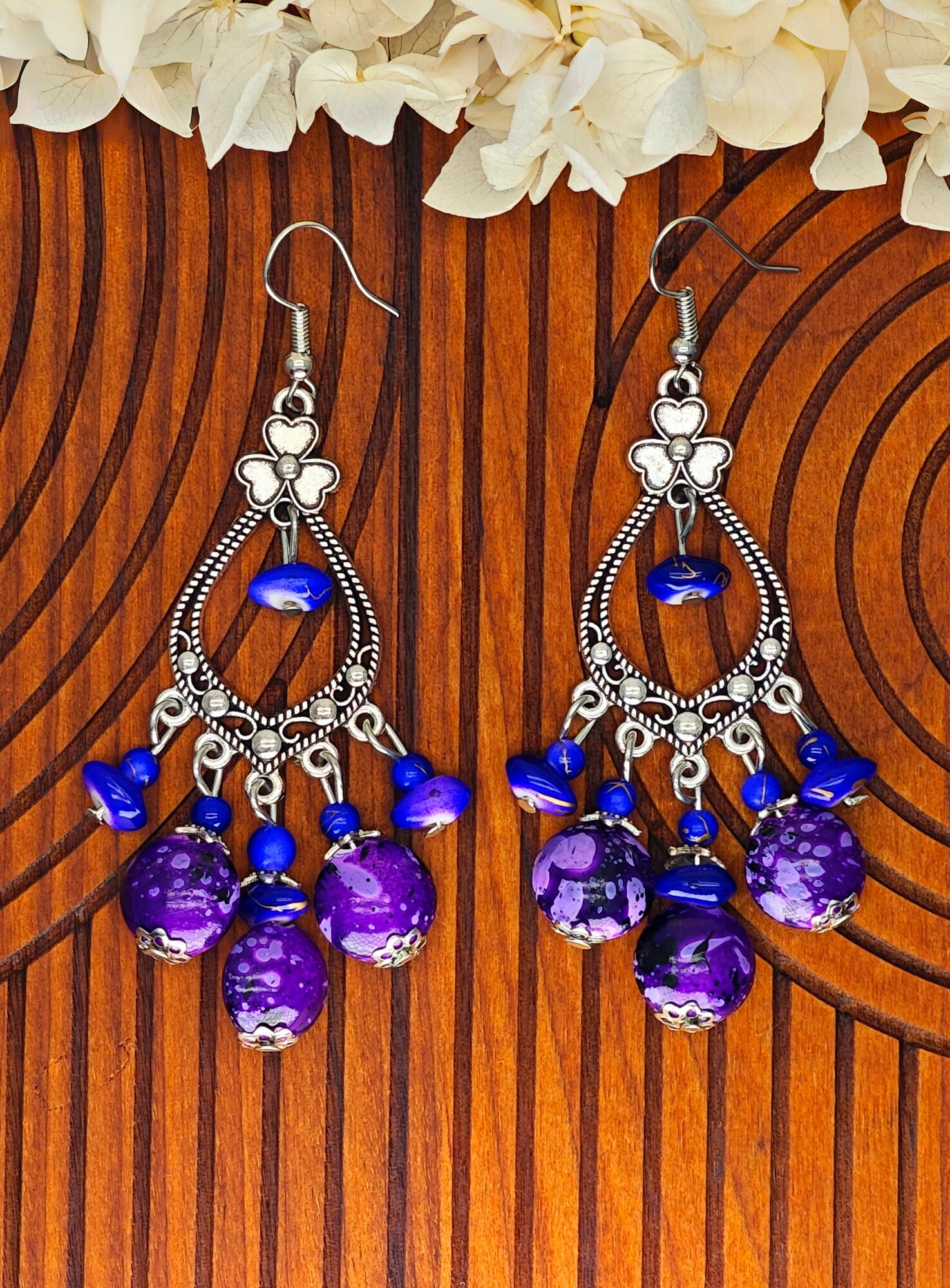 Серьги, бирюза синтетическая, эмаль
