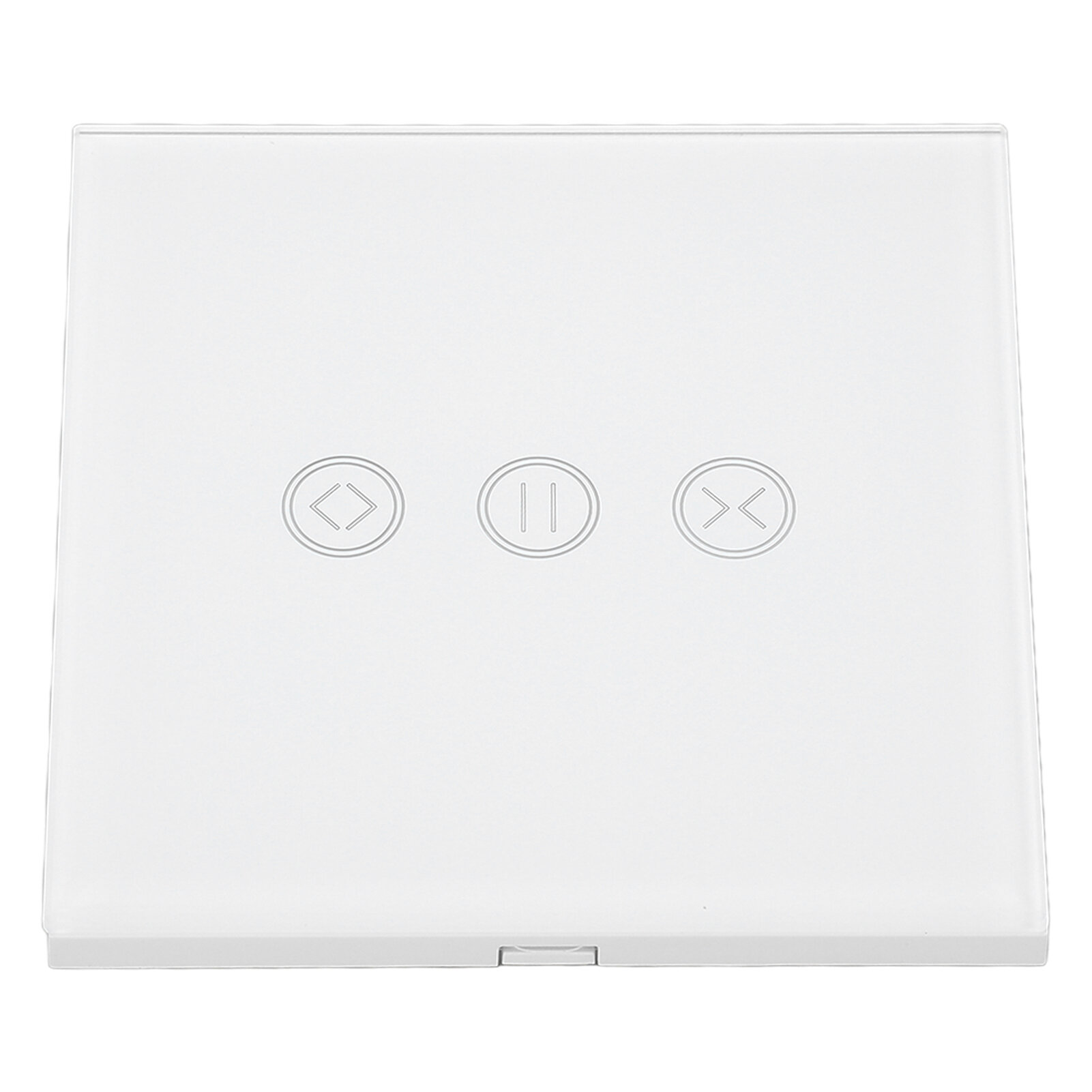 Smart Curtain Switch WiFi Wireless Remote Control Electric Motor Touch Wall Switch для спальни Roller Shutter AC100‑240V, материал PC, 1 шт, Инструкция, 2 винта