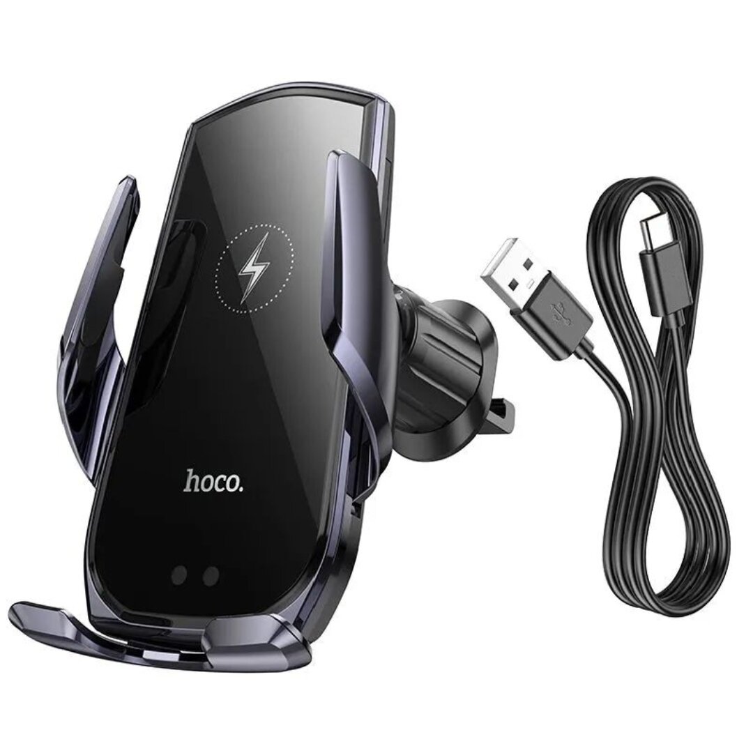 Держатель автомобильный Hoco CA202, для телефона, с беспроводной зарядкой