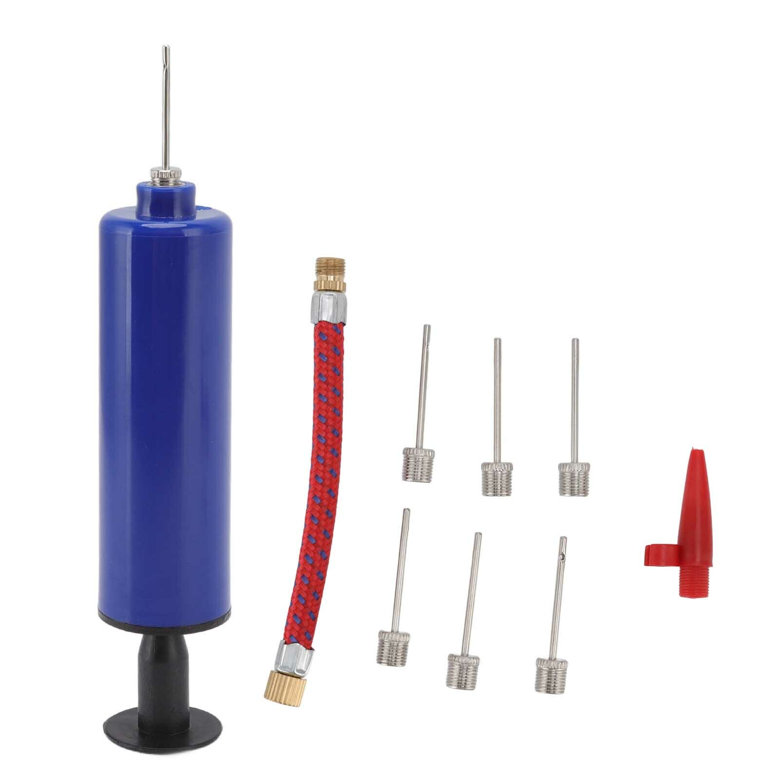 Многофункциональный портативный насос для баскетбольных мячей с 6 металлическими иглами для футбола, волейбола, йоги и других видов спорта.