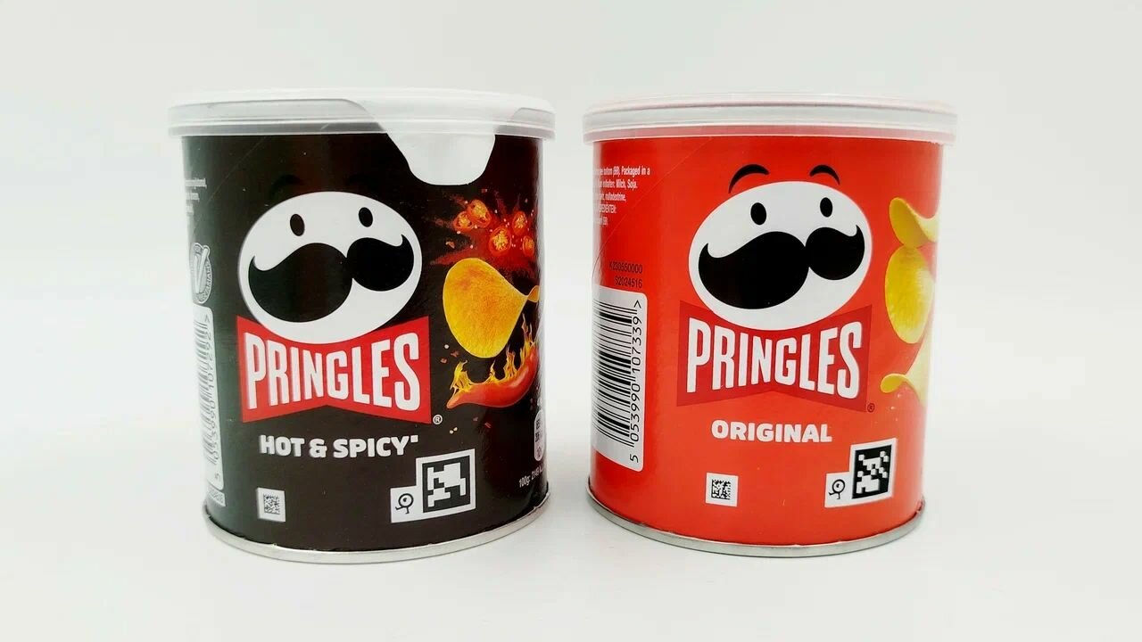 Картофельные чипсы Pringles Mix 2 х 40 гр вкус Hot & Spicy и Original Польша