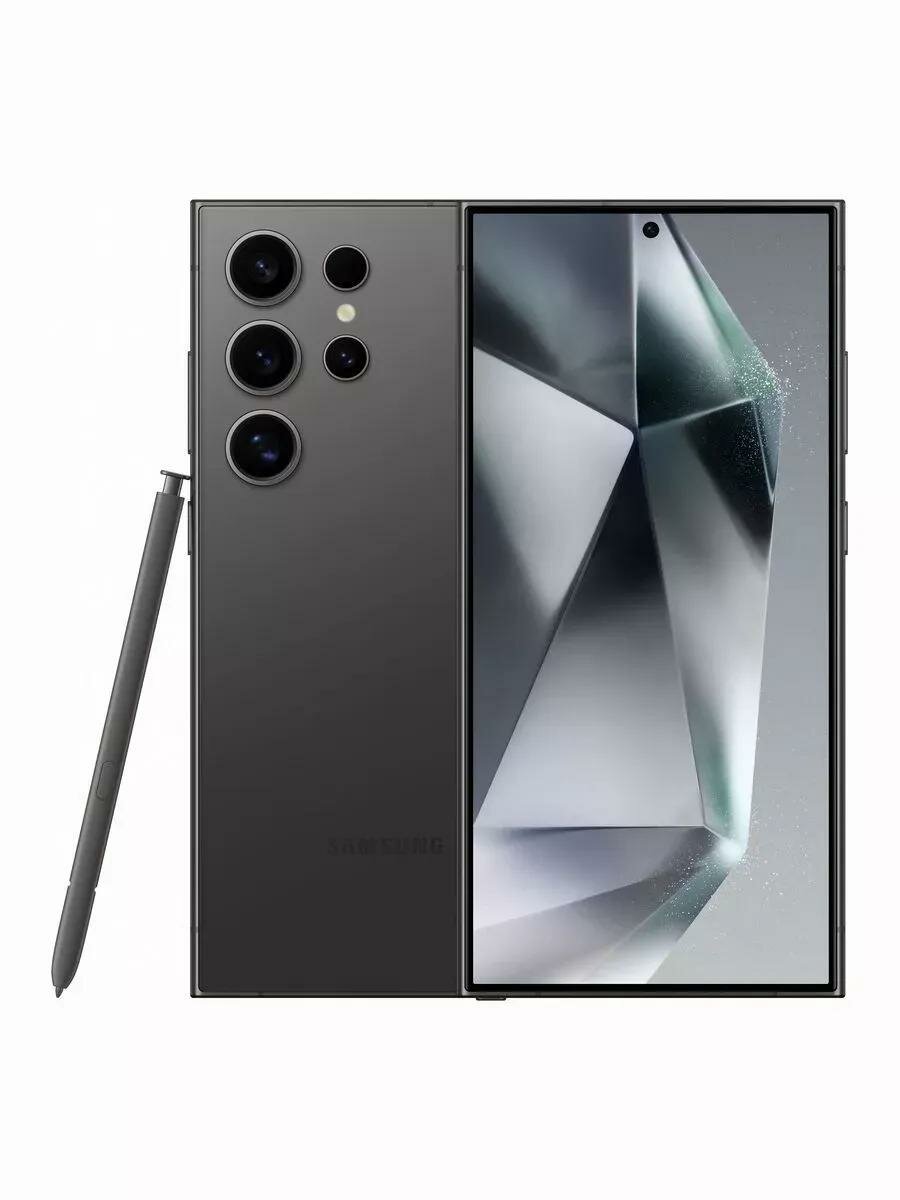 Смартфон Samsung Galaxy S24 Ultra 12/256Gb, SM-S928B/DS, Dual: nano SIM + eSIM, Titanium Black (черный)
