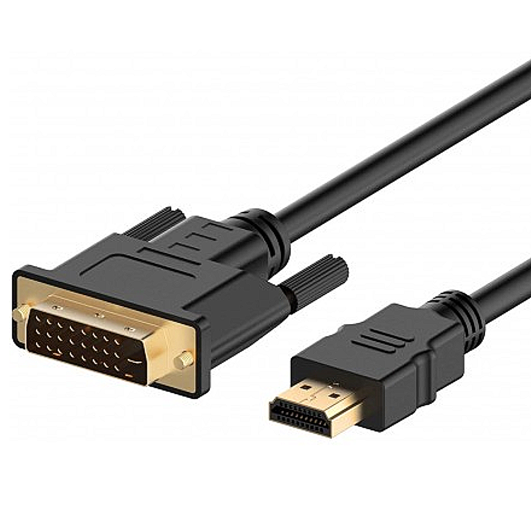 Кабель-переходник HDMI to DVI-D (19M -25M) 5м, черный 1080P@60Гц