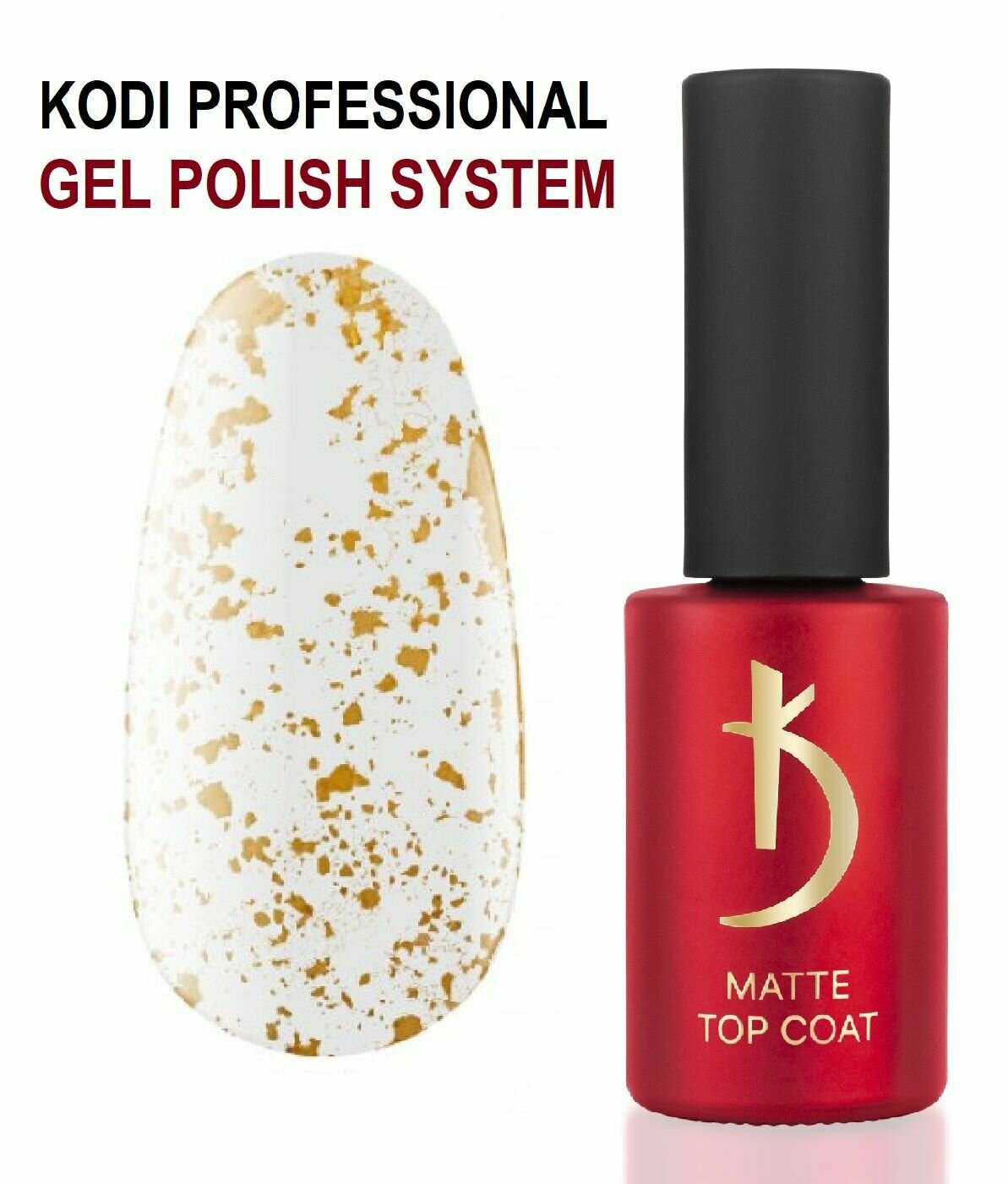 Матовое покрытие для гель лака "Matte top coat Art 03" 7ml. Kodi professional