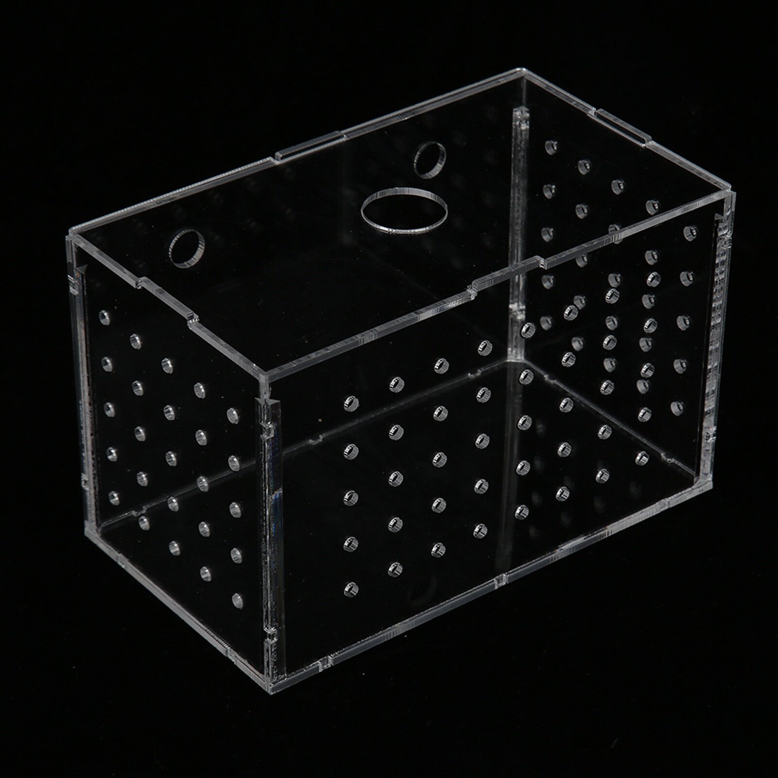 Коробка для разведения рыб, акриловый инкубатор с высокой прозрачностью, резервуар для инкубации с присоской для маленьких рыб, креветок, рыб-клоунов, 14x8x9 см/5,5x3,1x3,5 дюйма