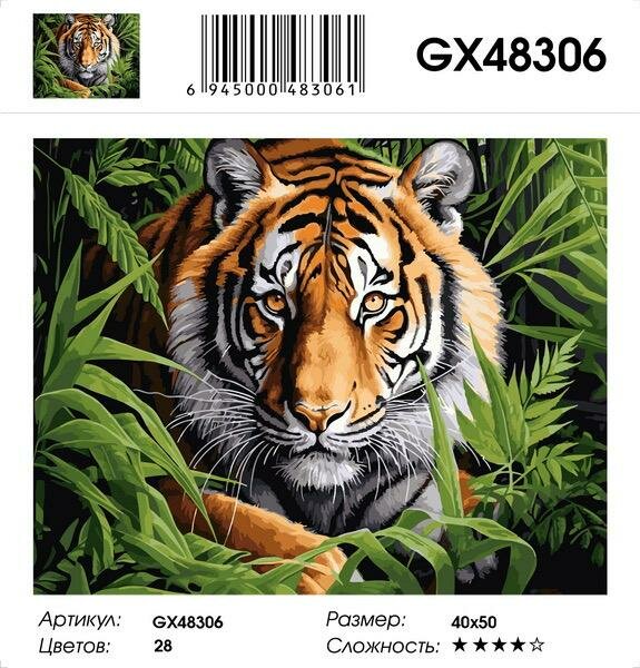 Картина по номерам Paintboy GX48306, холст на подрамнике, 40x50 см