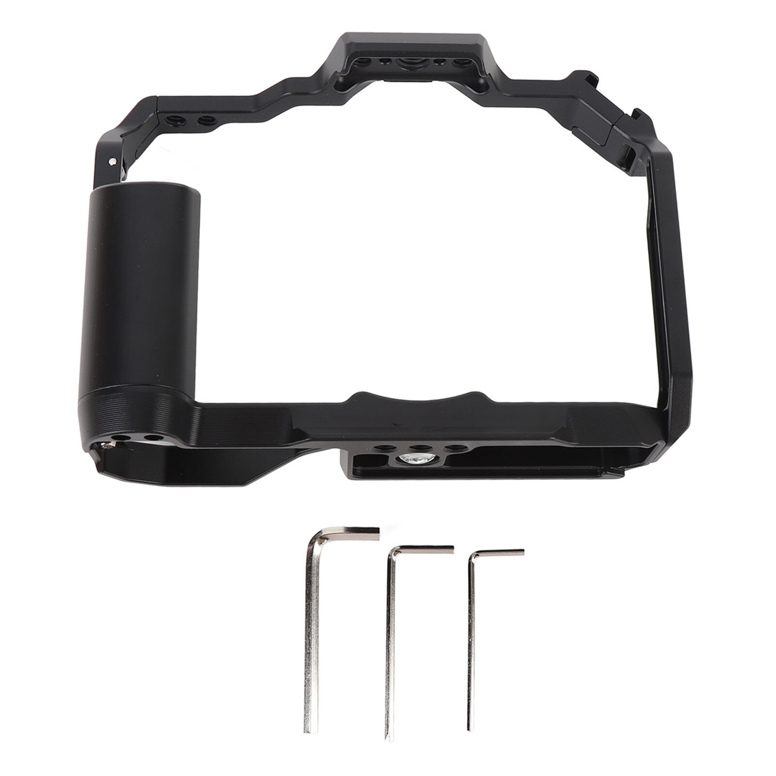 Клетка камеры Пористый алюминиевый сплав с холодной обуви 1/4 дюйма 3/8 -дюймовый отверстие для винта видеокамеры клетки для камеры ZF