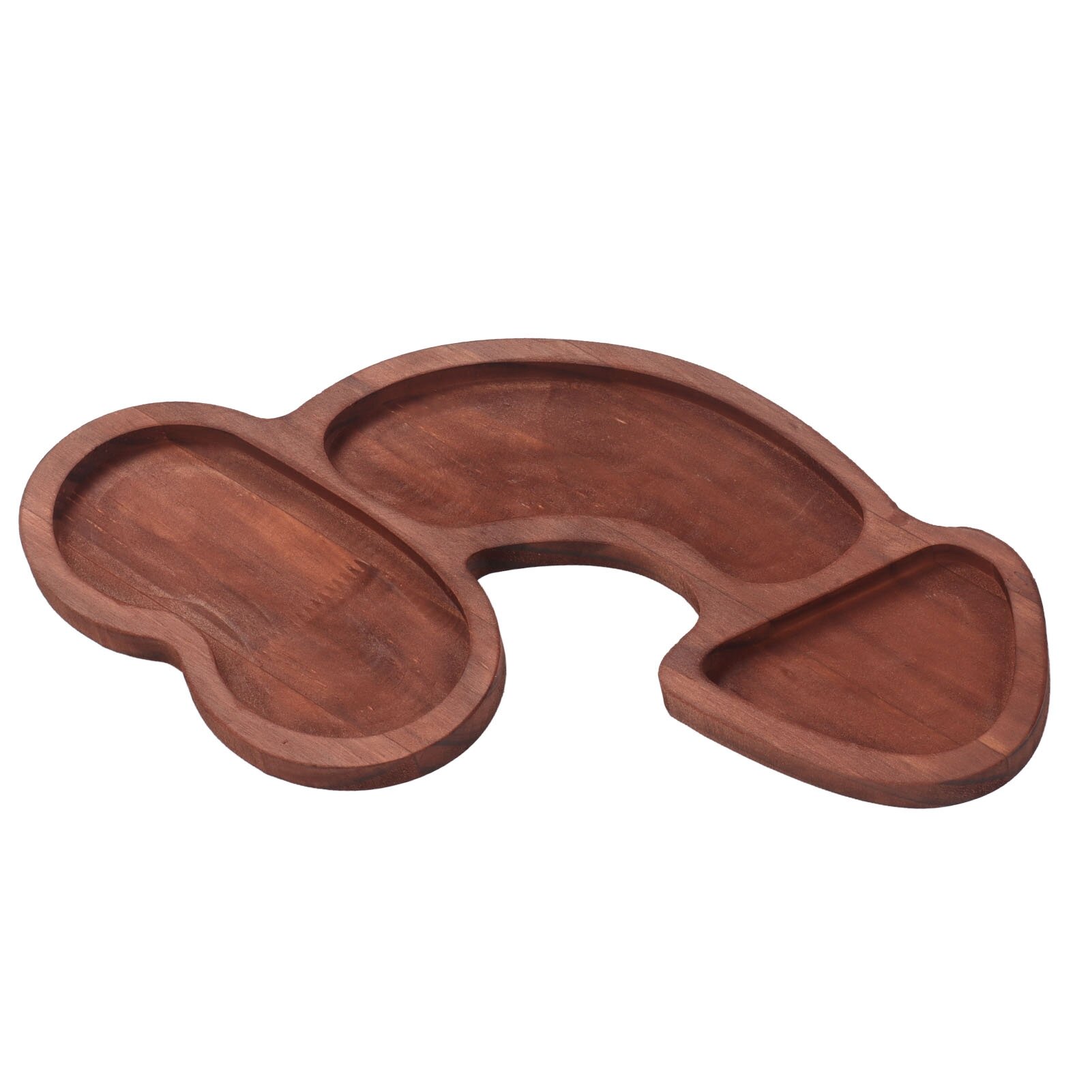 Доска для аперитива C, тип, не содержит бисфенола А, без запаха, легко чистится, грецкий орех, 3 больших пространства, сервировочное блюдо для сыра, тарелка для пикника S