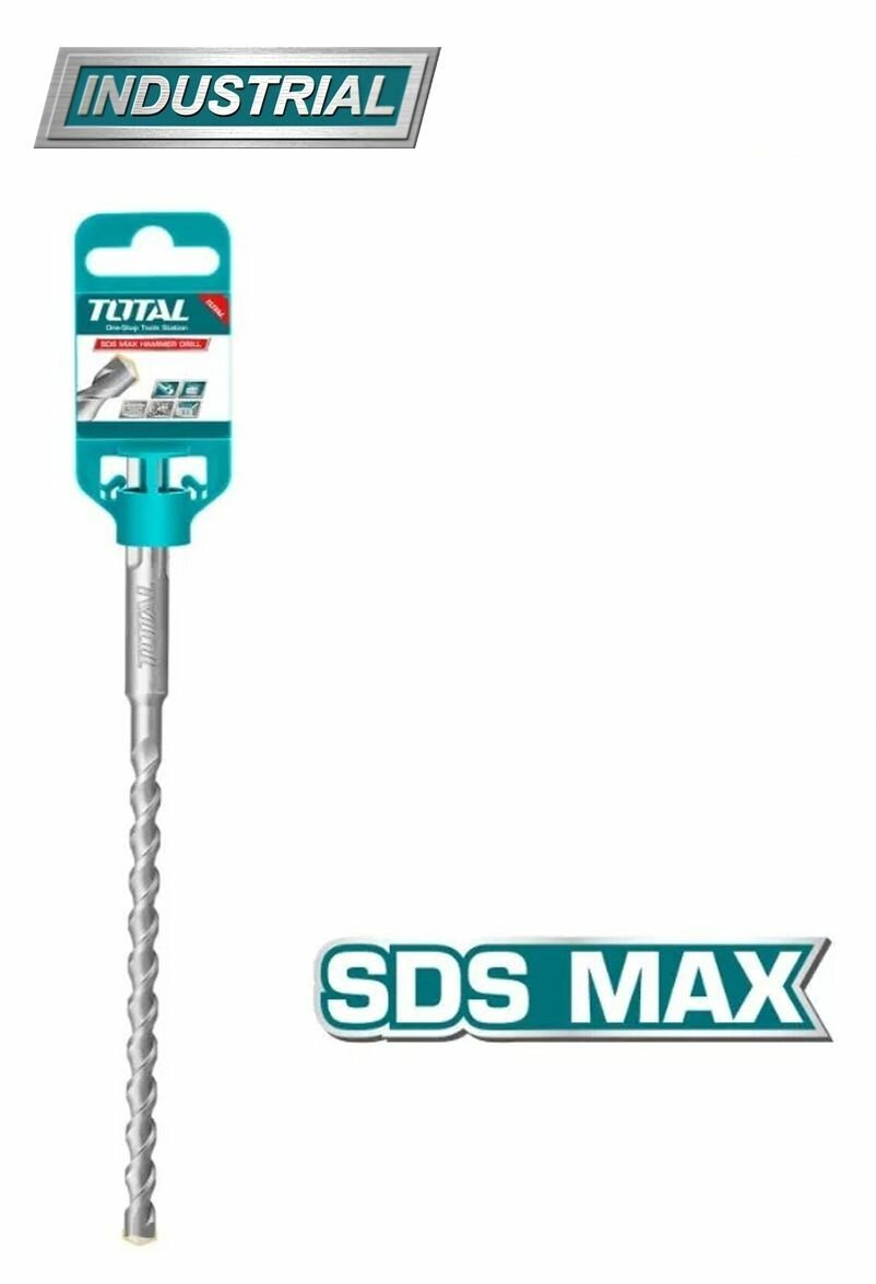 Бур по бетону, кирпичу, 18x 540 мм, SDS-Max, TOTAL TAC321808
