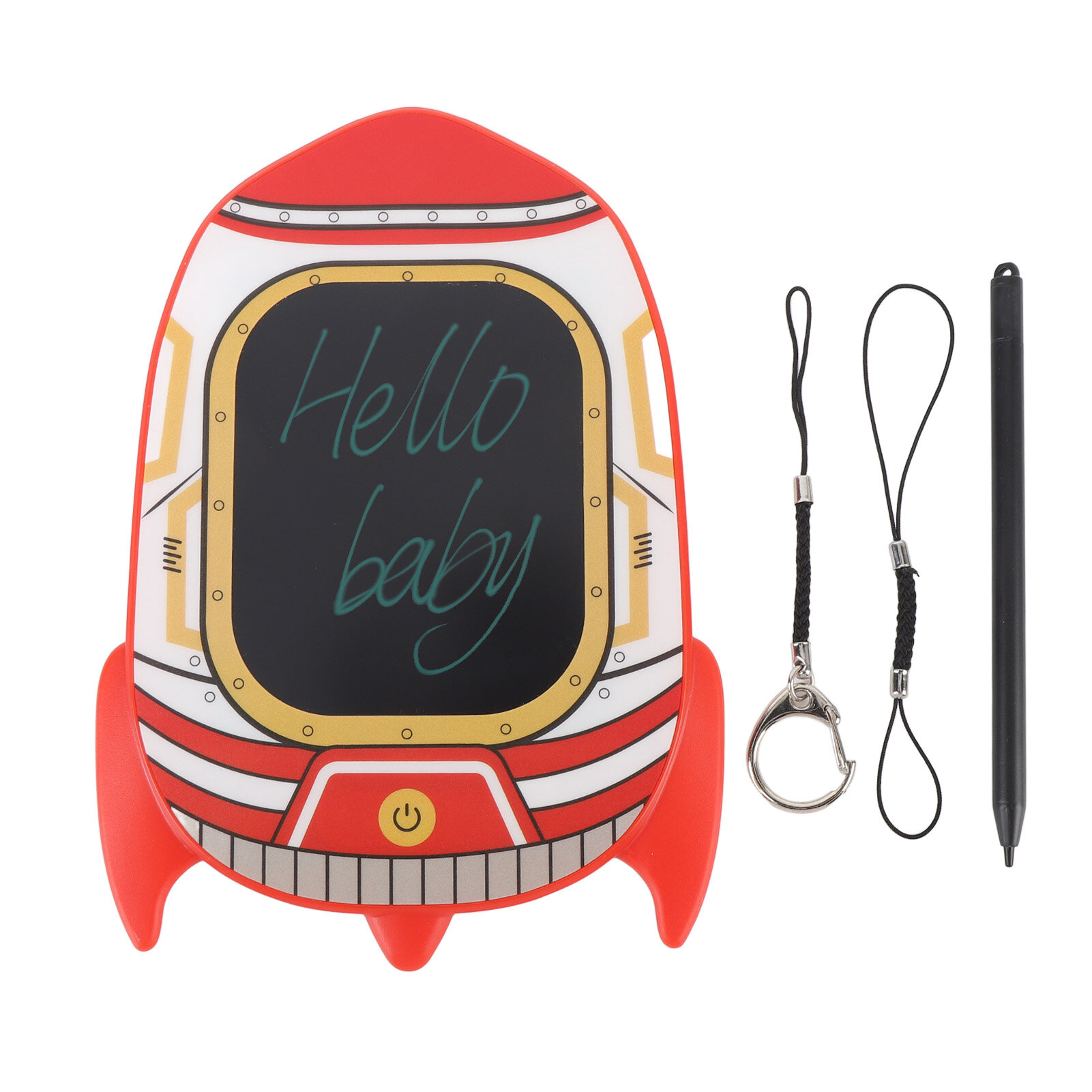 ЖК -написание таблетки 6,5 дюйма мультипликационная ракетная ракетная ракета Электронная писательская доска для рисования для малыша подарки на день рождения подарки красные