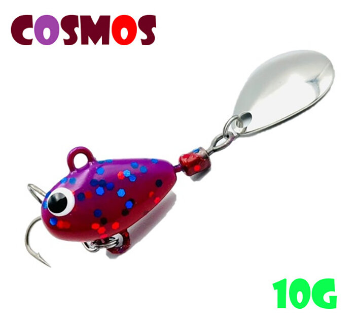 Блесна Тейл-Спиннер для рыбалки Uf-Studio Hurricane 10g #Cosmos