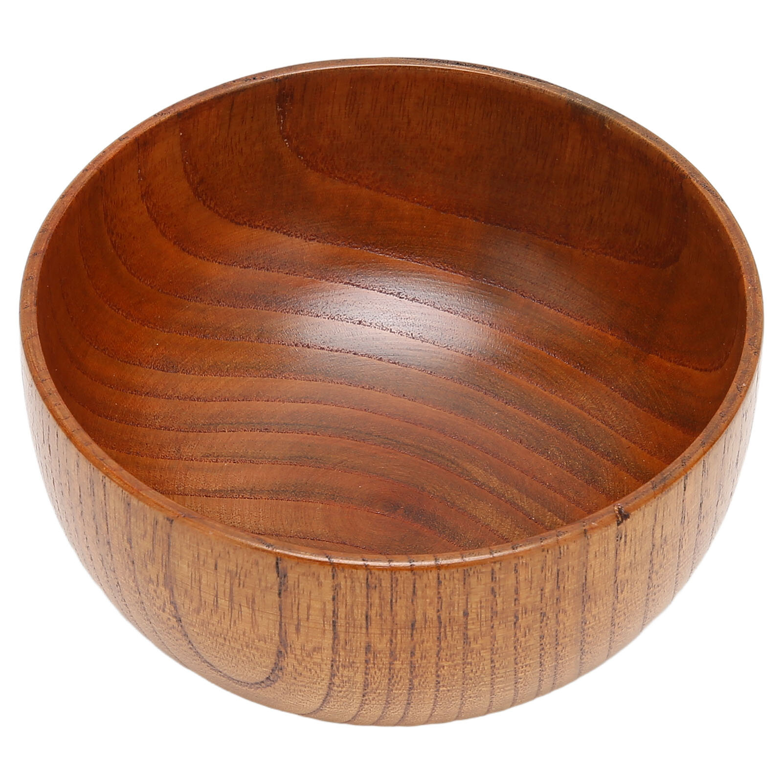 Деревянная чаша для лапши с уникальным зерном, более гладкие поверхности, деревянная салатница в японском стиле для домашнего ресторана