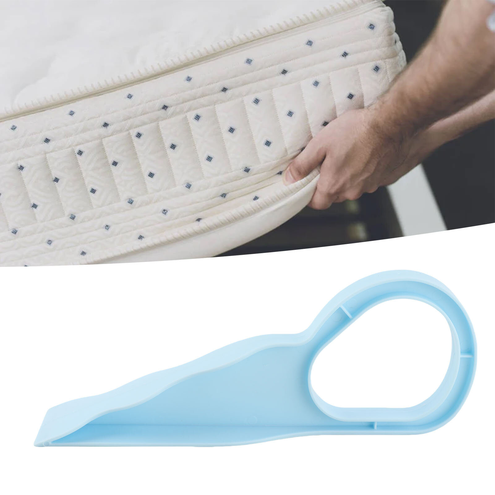 Матрасный подъемник Пластик Эргономический Инструмент для облегчения укладки постели Размер 25x8.2x6cm Вес 78g Пакет содержит 1 штуку