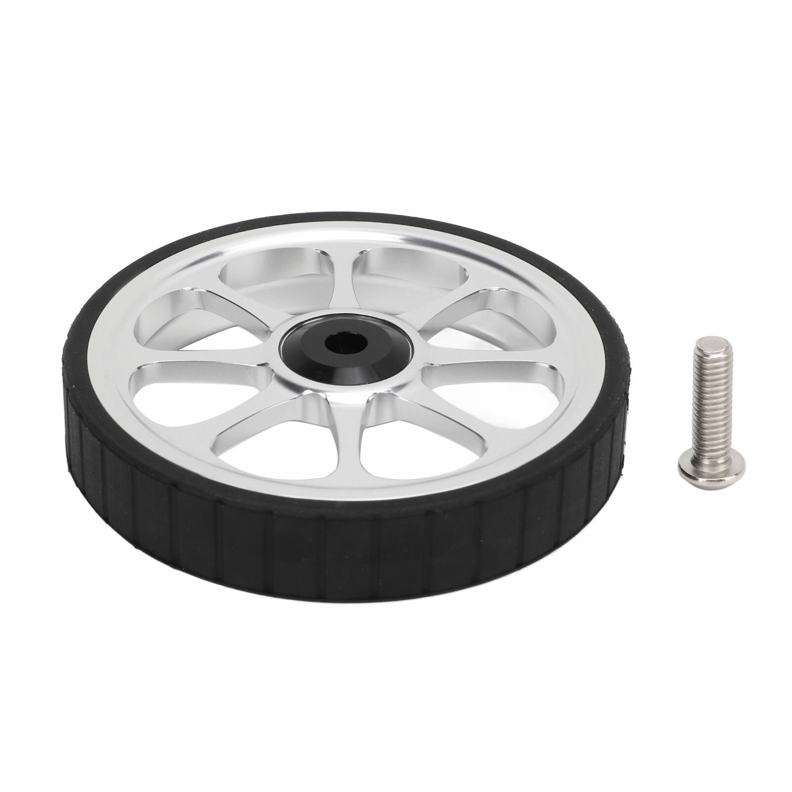 Колесо из алюминиевого сплава Easy Wheel диаметром 82 мм для складного велосипеда, расширенный подшипник, совместимо с Brompton 3sixty, плавный ход, серебристый, сменный