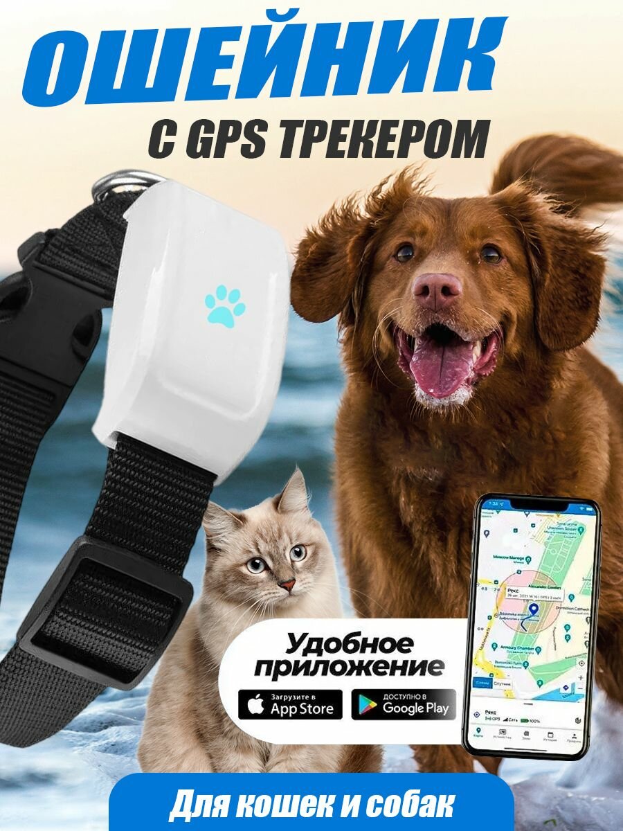 Gps Трекер Для Собак И Кошек, Водонепроницаемый Ip67