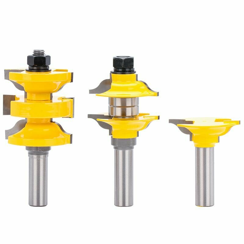 Набор фрез паз-шип XCAN, хвостовик 12 мм, 3 шт.