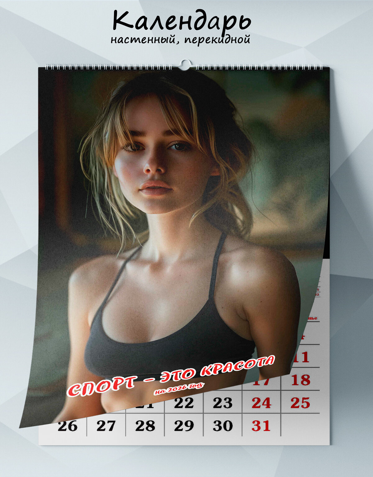 Календарь настенный, перекидной Спорт - это красота на 2026 год