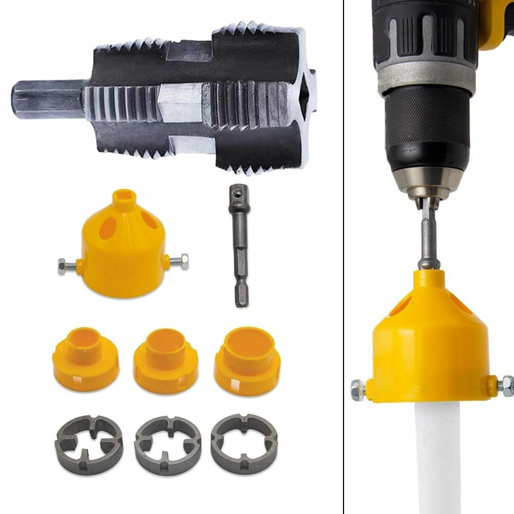 OZ-CRCB Универсальный набор для резьбонарезки труб из ПВХ: совместимый инструмент с 4 и 6 точками для легкого