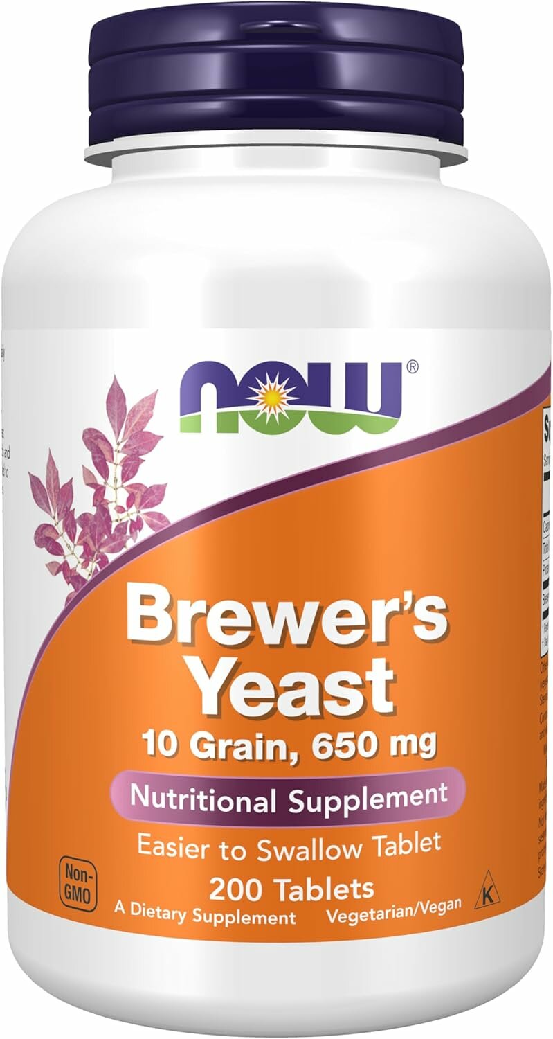 NOW Brewers Yeast 200 tablets (пивные дрожжи)