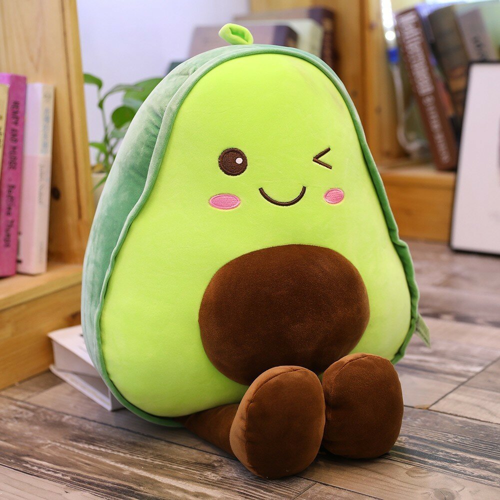 Fun and whimsical avocado plush doll with bright green color and plush design, 45cm/17.72in