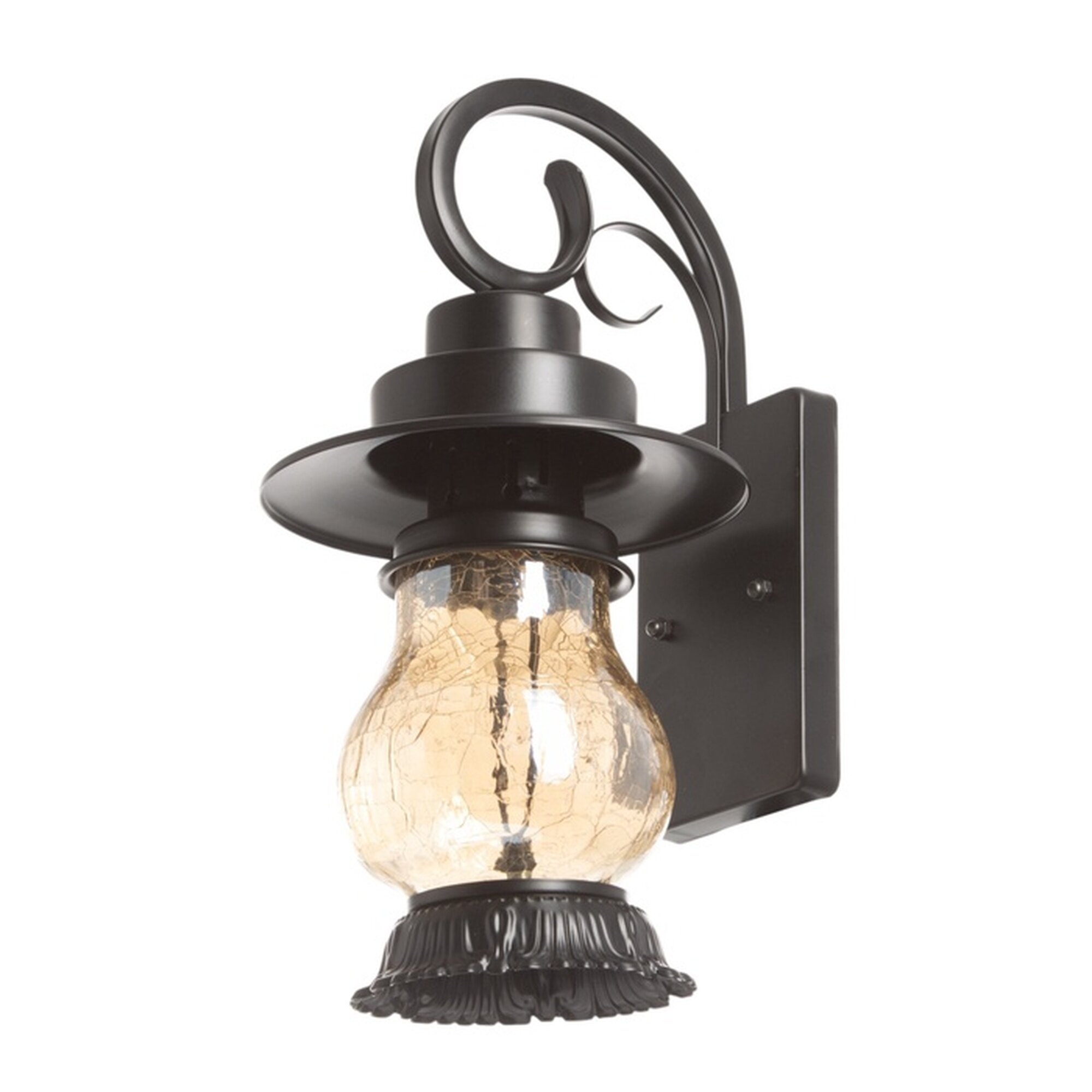 Бра BayerLux "Роджер", E27, 40 Вт, ретро, металл, стекло, черное