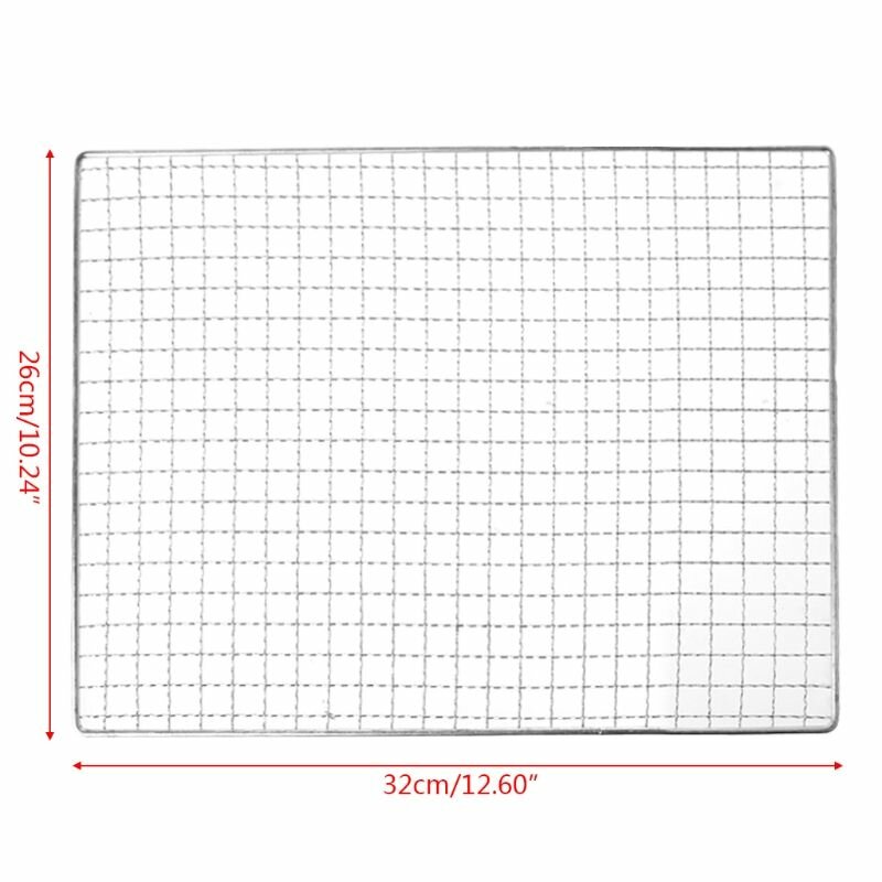 Нержавеющая сталь барбекю гриль сетка для гриля проволочная сетка для приготовления пищи на открытом воздухе 3 размера