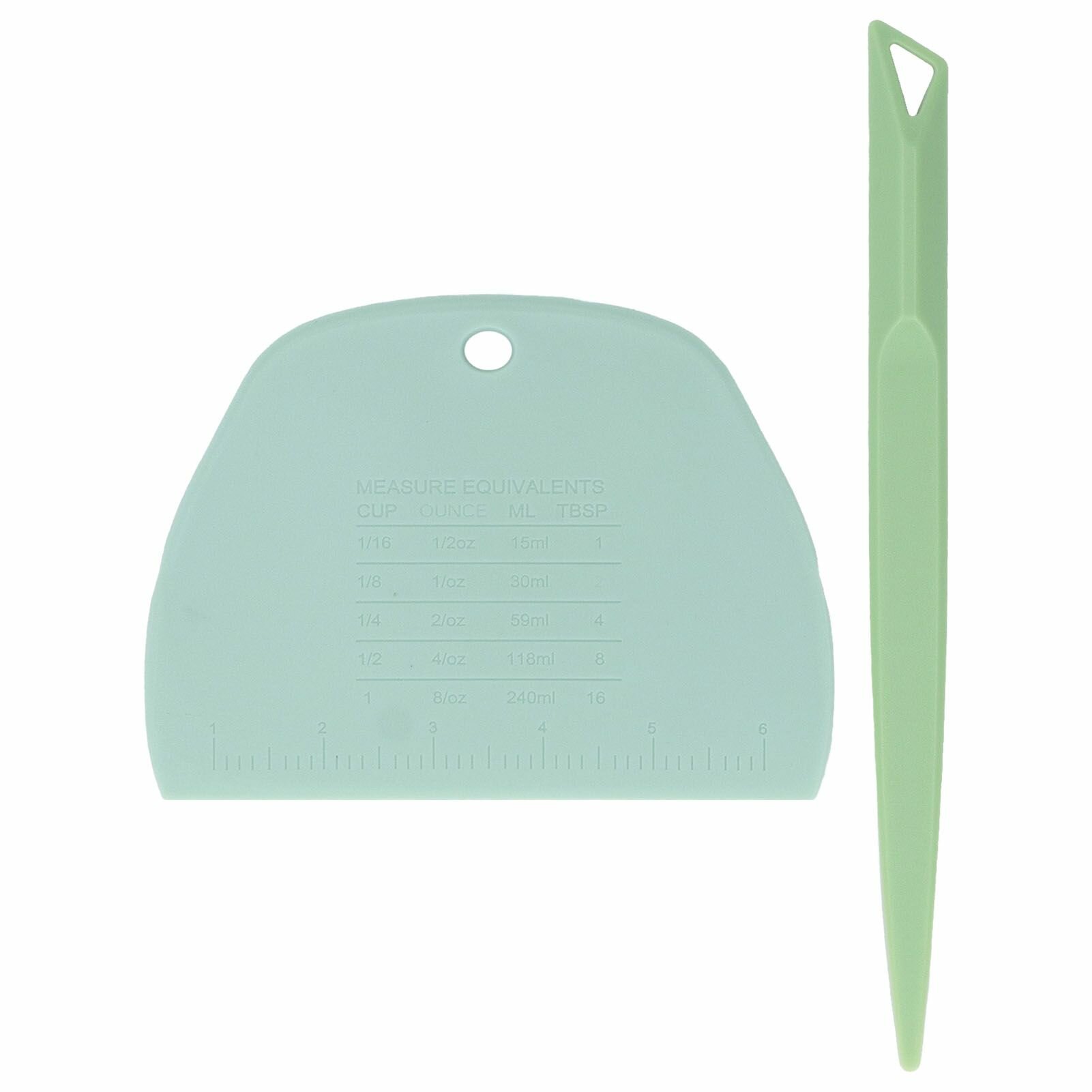 Зеленый пластиковый скребок для теста, инструмент для выпечки торта, нож для выпечки хлеба, пиццы, торта, легко снимается с антипригарным покрытием