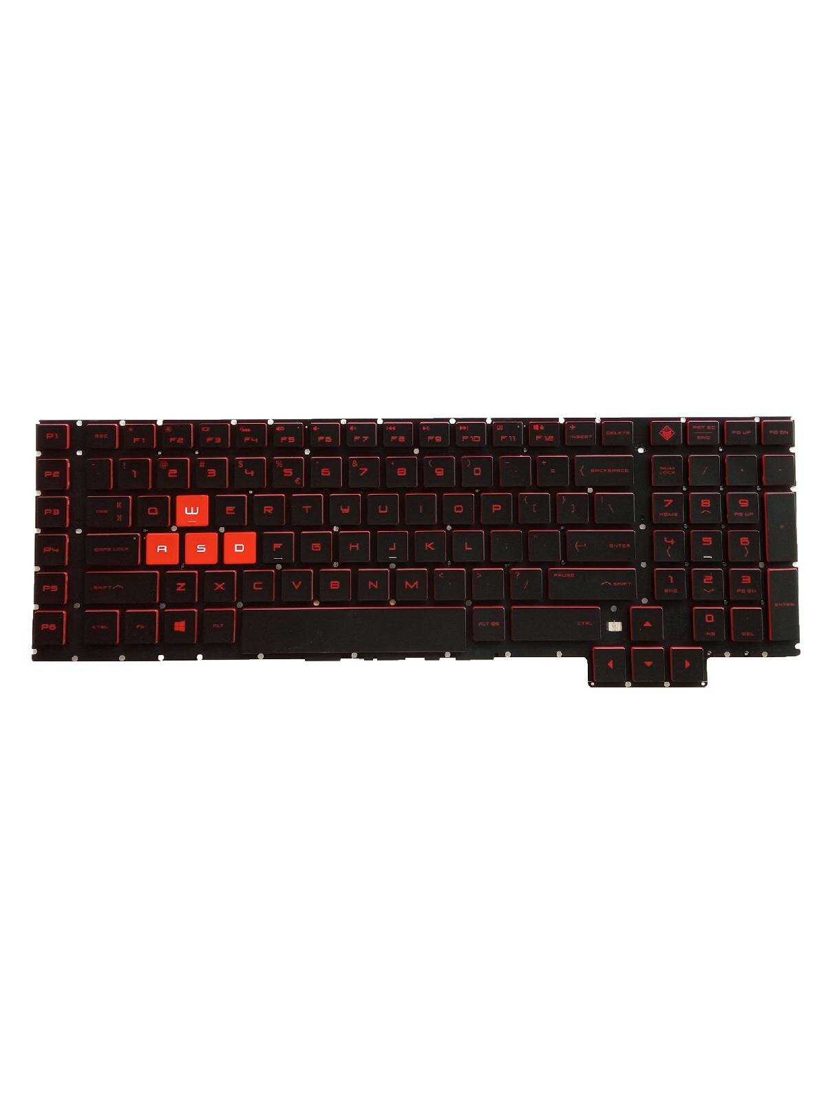 US Laptop Keyboard For HP Omen 17-an 17-an00 17-an013tx 17-an014tx Red Print Keyboards with Backlit New Replacement