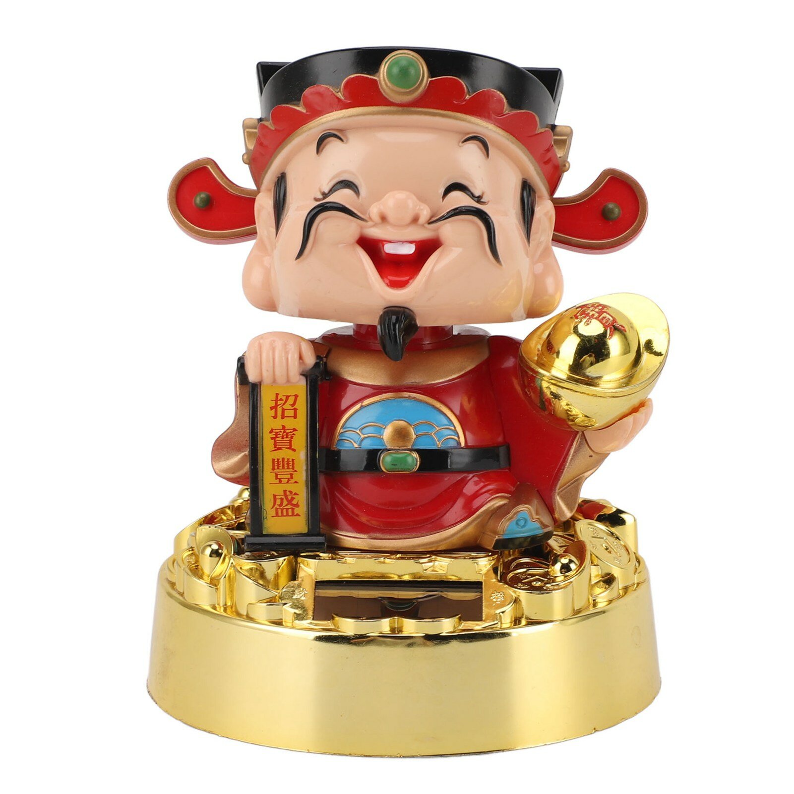 Солнечный размахивание Бога богатства статуи статуи бог изготовления автомобиля приборная панель орнамент фэн Шуй подарок китайский Новый год подарок l