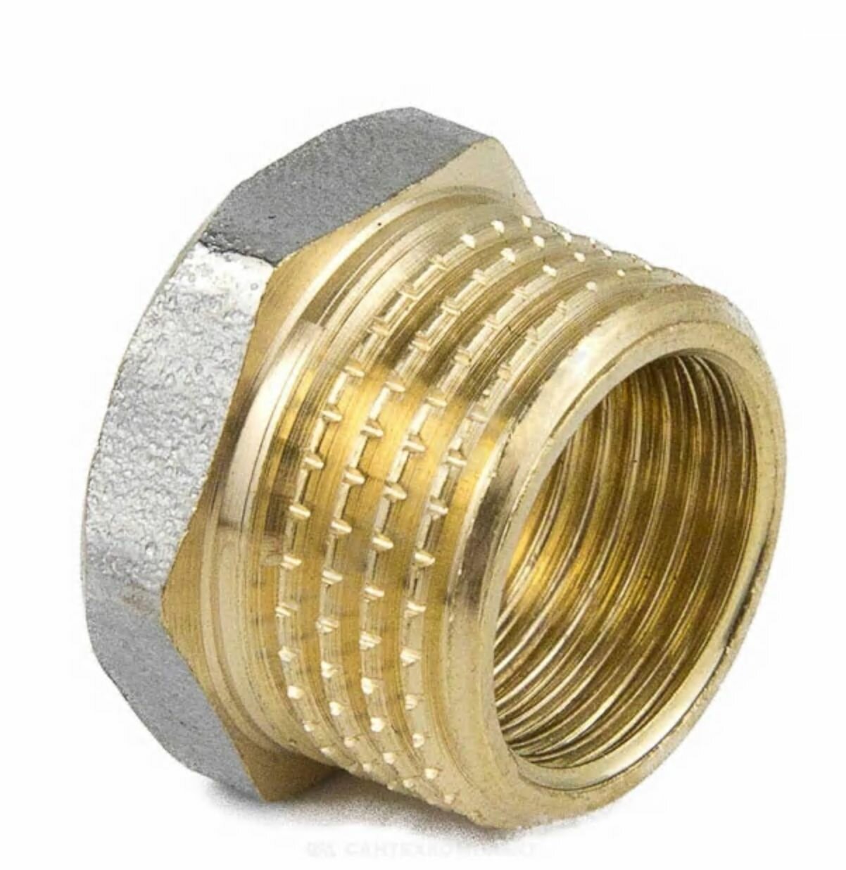 Футорка 1/4"-3/8" Внутренняя-Наружная резьба / Гидропласт