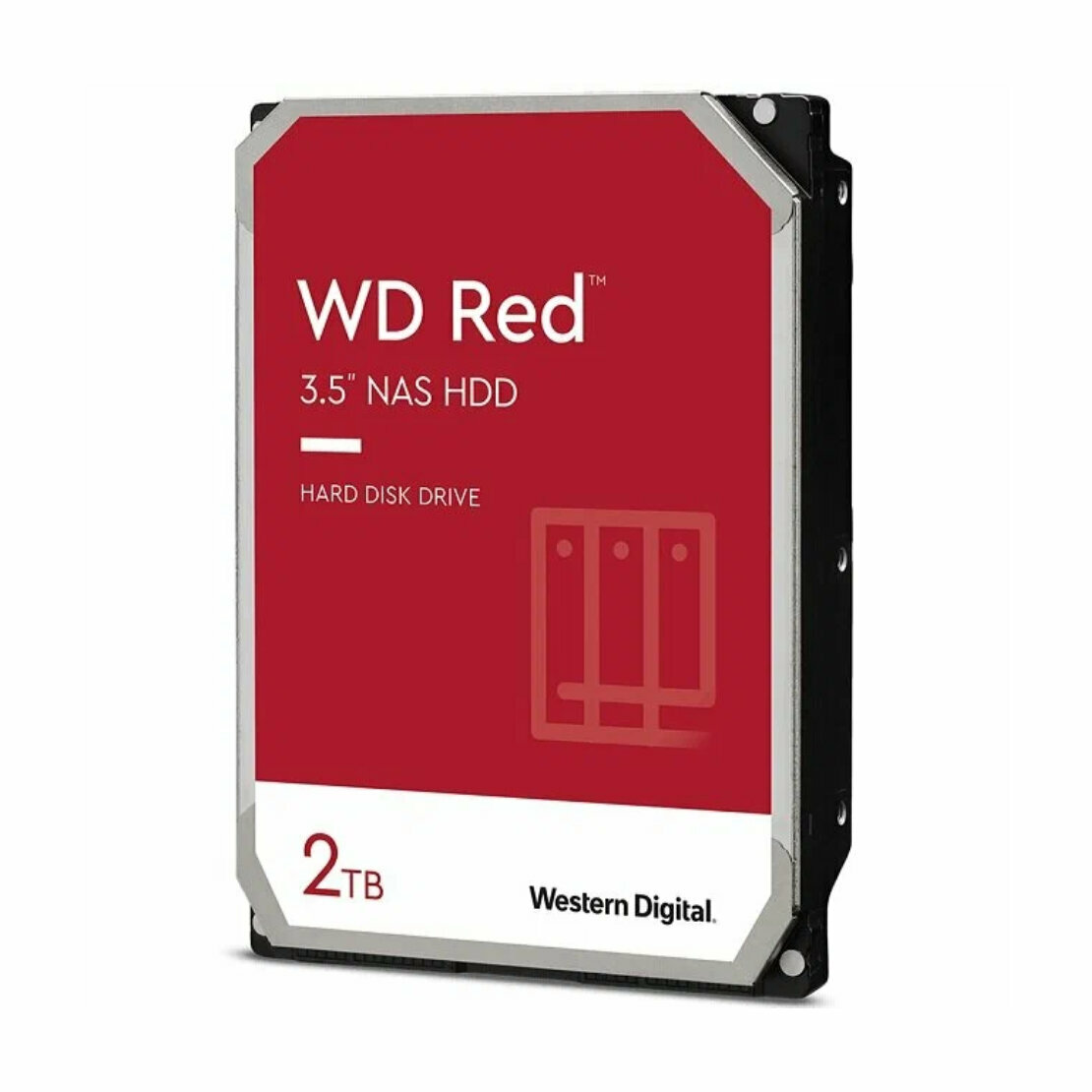 Жесткий диск WD Red Plus WD20EFPX 2Tб, SATA-III, форм-фактор 3.5 дюймов
