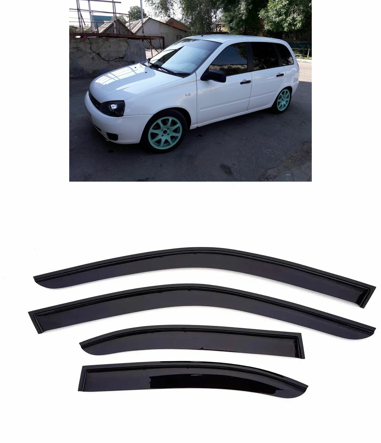 Дефлекторы боковых окон ВАЗ Kalina Калина 1/2 универсал
