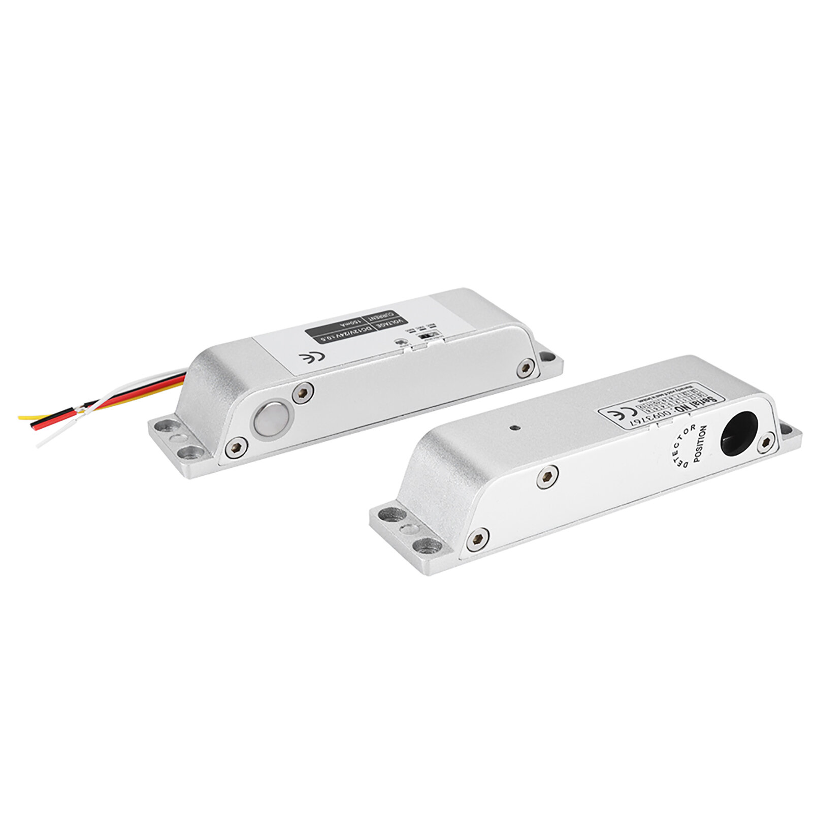 Электромагнитный замок для ворот DC12V 1000KG с магнитной индукцией, для системы контроля доступа, материал металл, рабочий ток 200mA, стартовый ток 1.2A, задержка 0s/3s/6s, диаметр цилиндра 12.5mm, длинаения 15mm, размер корпуса 148*34*27mm