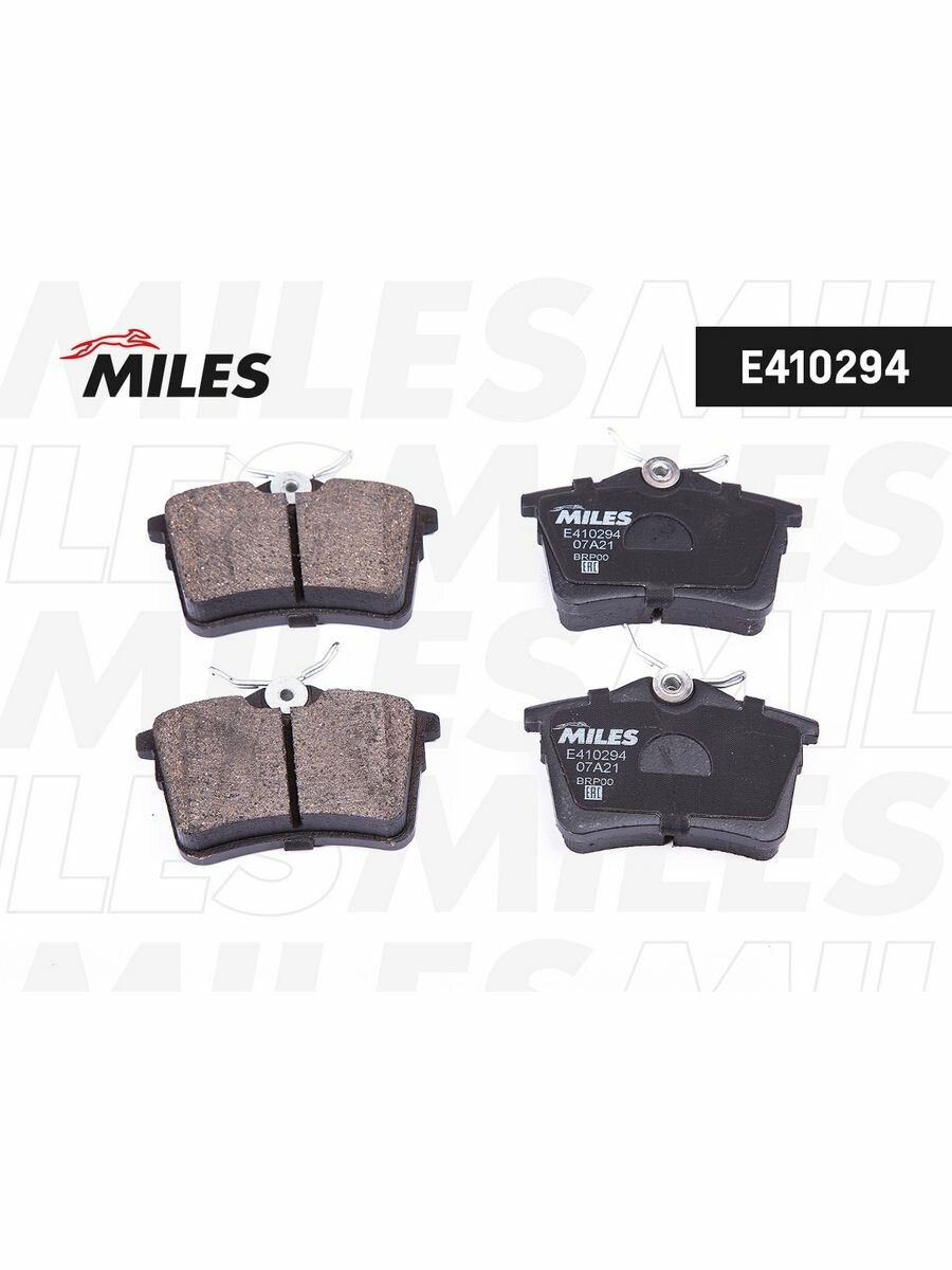 Колодки тормозные дисковые задние MILES E410294 для CITROEN Berlingo, PEUGEOT 308, Partner