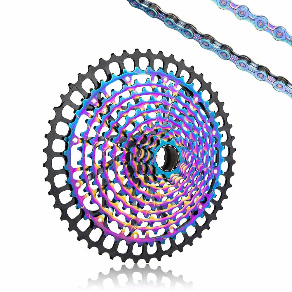 ZTTO MTB 11-скоростная кассета 9-50T XD Ultimate Pro ULT Golden Rainbow 372g стальная прочная Звездочка Сверхлегкая 11 s 9-50 k7 9-50