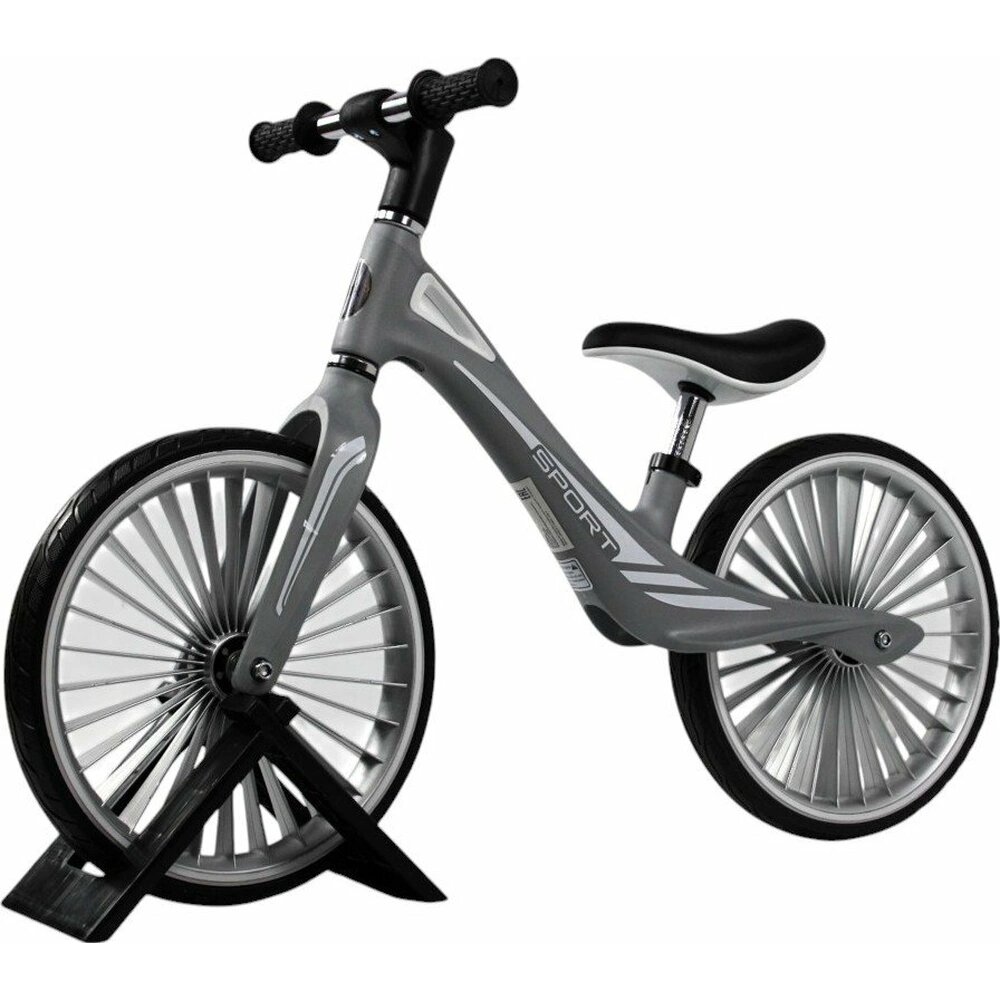 Детский беговел RiverToys (HB-007-14) (серый) 2+