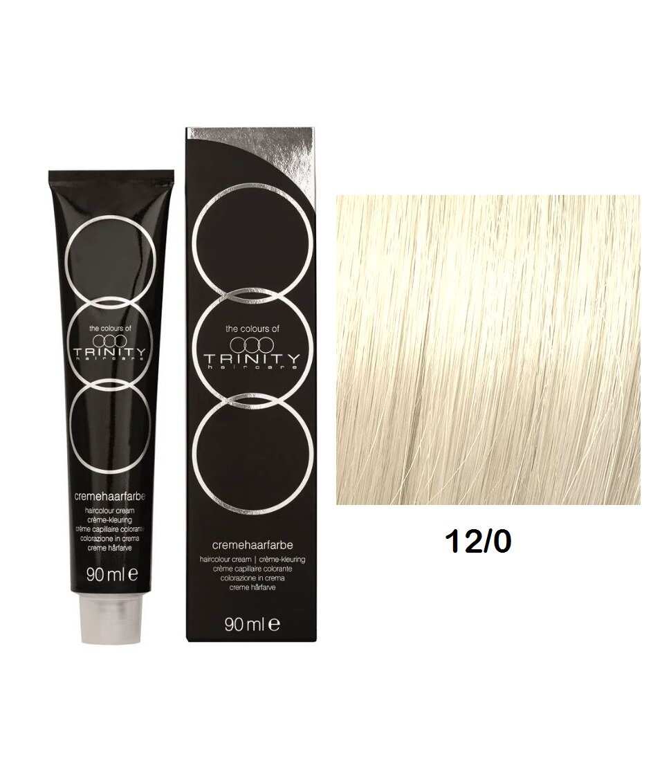 Trinity COT Тринити Стойкая краска с кератином 90 мл - COT 12/0 Экстра светлый блондин