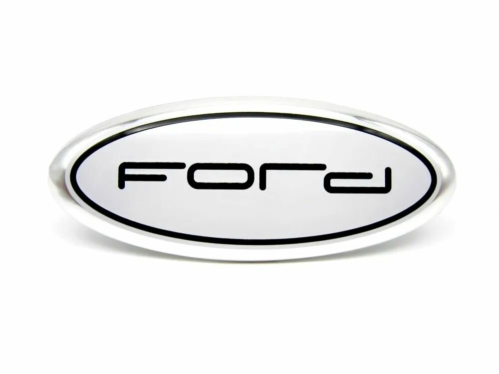 Тюнинг-эмблема Форд white style 145х58 мм