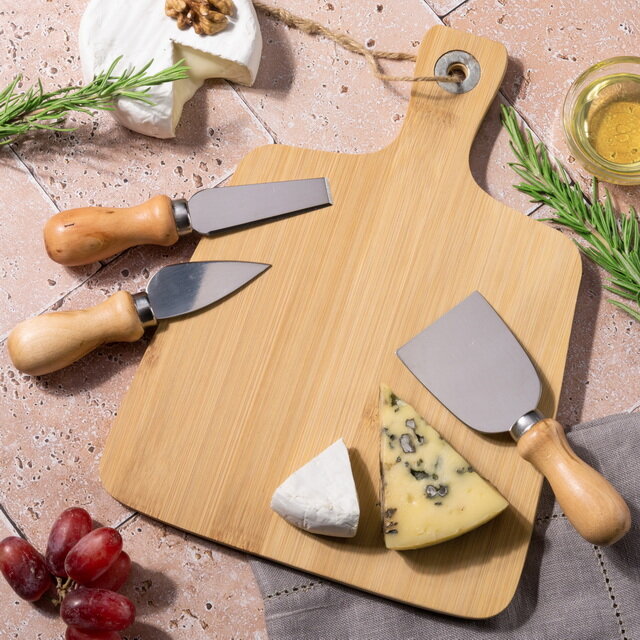 Набор для сыра Конте: доска + 3 ножа, 26*19 см, Koopman, 210000570