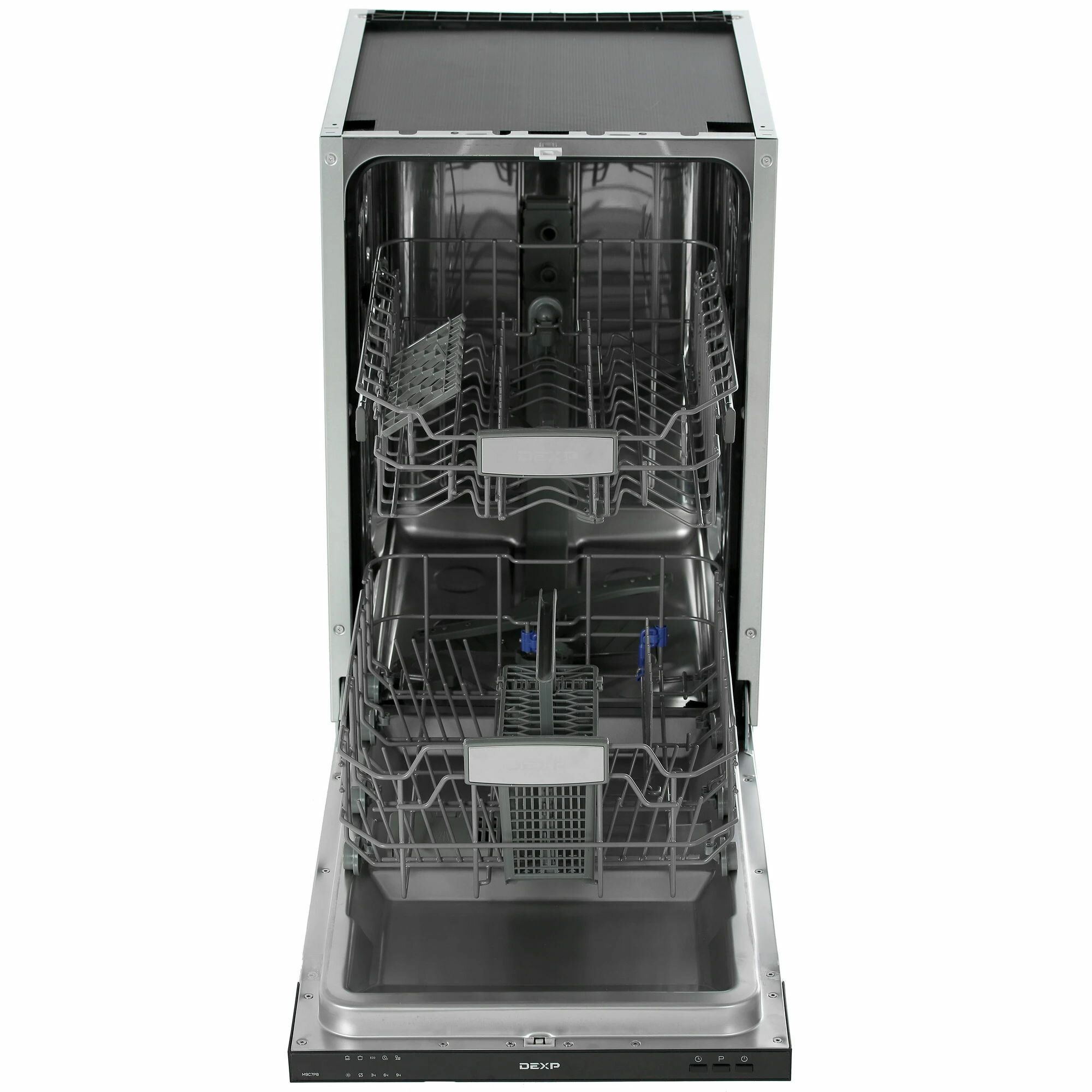 Встраиваемая посудомоечная машина DEXP M9C7PB, конденсационная сушка, защита от протечек